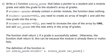 Solved Topics Pointers Structure C Function The Structure Chegg Com
