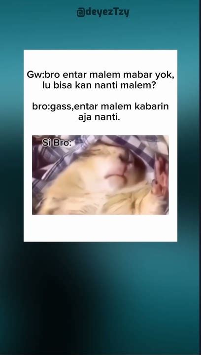 Bro Malah Tidur Cik 🤭😹 Memes Meme Youtube
