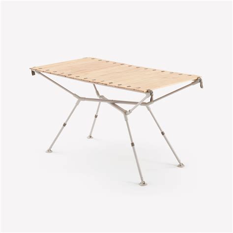 Mesa Plegable De Madera De Camping 4 6 Personas Con Bolsillo Malla