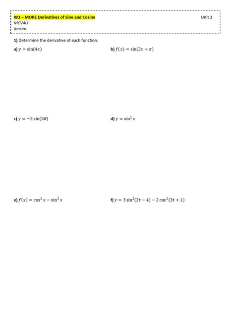 32 Deriving More Trig Pdf