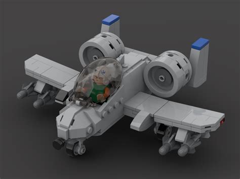 Lego Moc A 10 Warthog Chibi Jet By Legomaniajosh Rebrickable Build With Lego