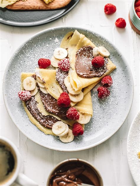 Classic French Crepes With Banana And Nutella Recipe Sweet Crepes