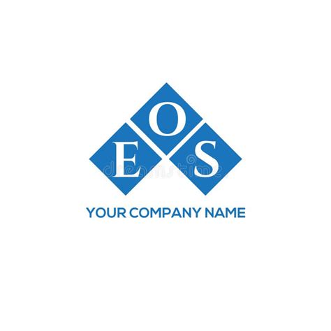 Eos Letter Logo Design On White Background Eos Creative Initials
