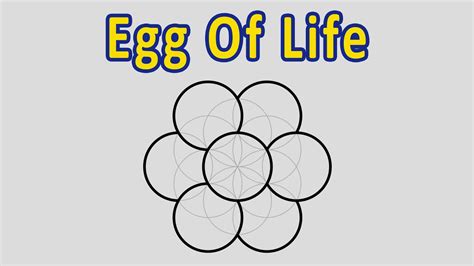 How To Draw The Egg Of Life Sacred Geometry Youtube