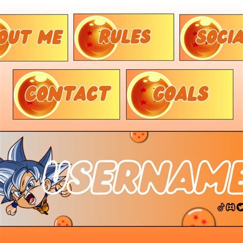 Twitch Panel Dbz Etsy