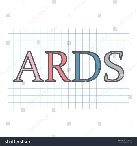 Ards Acute Respiratory Distress Syndrome Acronym Stock Vector Royalty