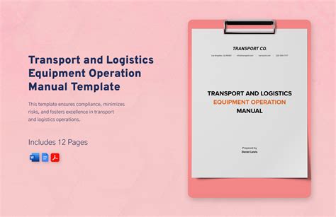 Editable Operational Manual Templates In Word To Download