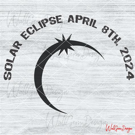 Solar Eclipse Svg April 8 Th 2024 Total Solar Eclipse Total Eclipse