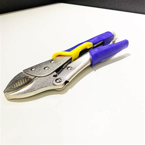 1 Alicate De Pressão Boca Reta Cabo Emborrachado 10 Shopee Brasil