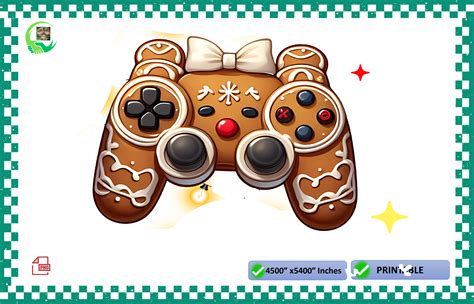 Christmas Controller Video Game Graphic By Ame⭐⭐⭐ · Creative Fabrica