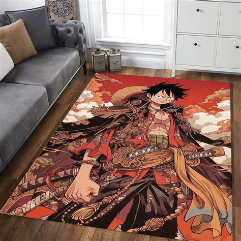 One Piece Luffy Rug Room Rectangle Rug Animebape