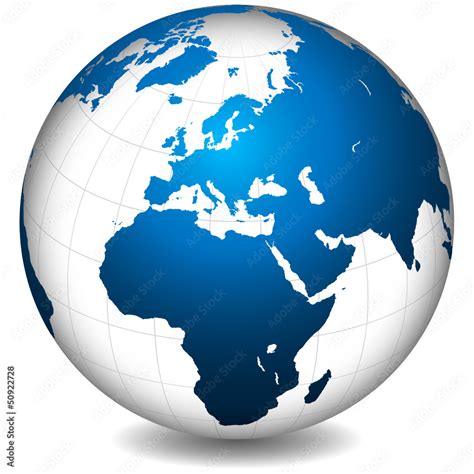 Globus Europa Stock Vector Adobe Stock