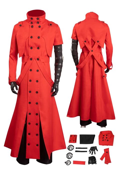 Dehoela Vash The Stampede Cosplay Trigun Costume Mens Windbreaker Pants