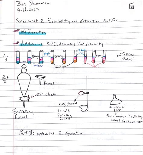Exp 2 Post Lab 2 Solubility And Extraction Lab Experiment Post Lab