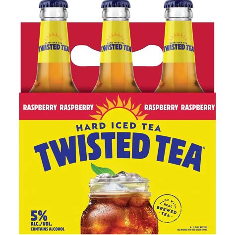 Twisted Tea Raspberry Hard Iced Tea 6 Pk Bottles Shop Malt Beverages