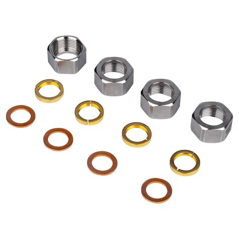 kit di montaggio uniroll 3 4 4 dadi 4 guancette 4 anelli di tenuta