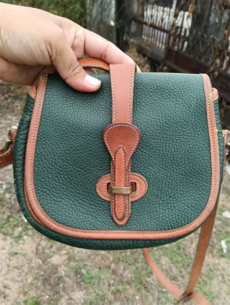 Dooney And Bourke Green Leather Crossbody Bag Womens Fashion Bags