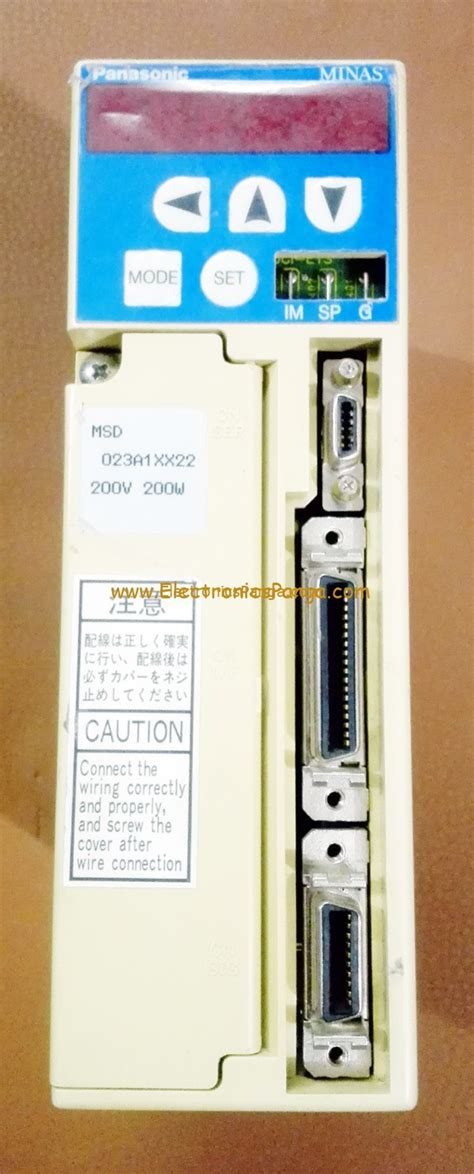 Panasonic 200w Ac Servo Motor Driver Msd023a1xx22 Star International