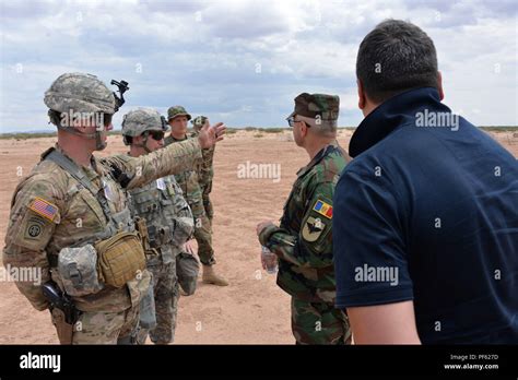 Major Courtney Bird 236th Beb S3 Operations Officer And Major Joel Pierce 236th Brigade