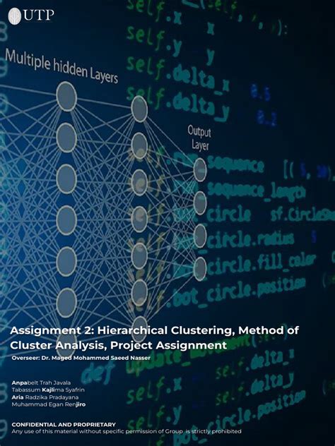 hierarchical clustering and data science group project assignment 2 pdf