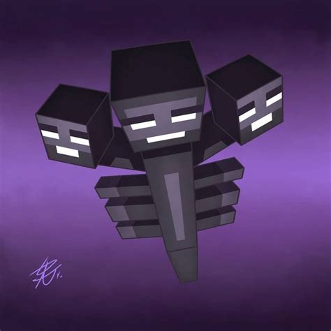Wither Minecraft Art Minecraft Drawings Painting Minecraft