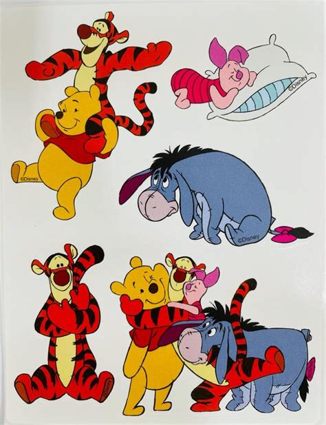 מדבקות דיסני פו הדוב 8 דף Kit Box