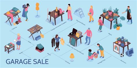 Garage Sale Infographics 31983221 Vector Art At Vecteezy