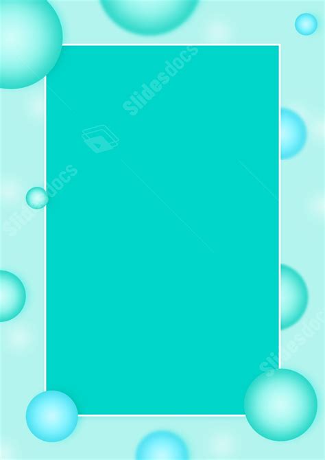 Round Border With A Creative Blue Green Gradient Page Border Background