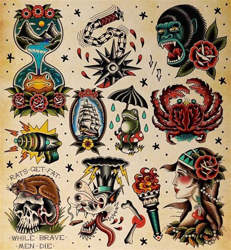 Traditional Tattoo On Instagram “ Flash By Lewiscarter Tattoos