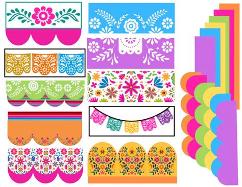 Cielito Lindo Cultural Theme Bulletin Board Borders Set X70