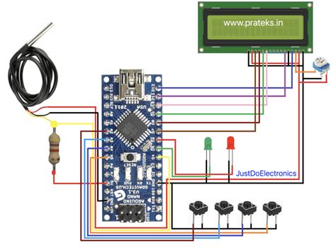 Digital Temperature Monitoring With DS B Sensor Arduino