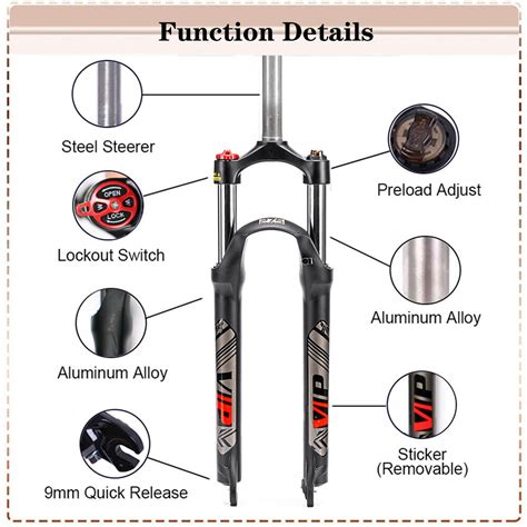 20242627529 Mtb Suspension Fork 1 18 Disc Brake Mountain Bike