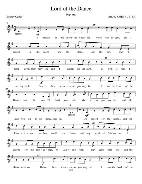 Lord Of The Dance Misc Praise Songs Sheet Music For Piano Solo Easy