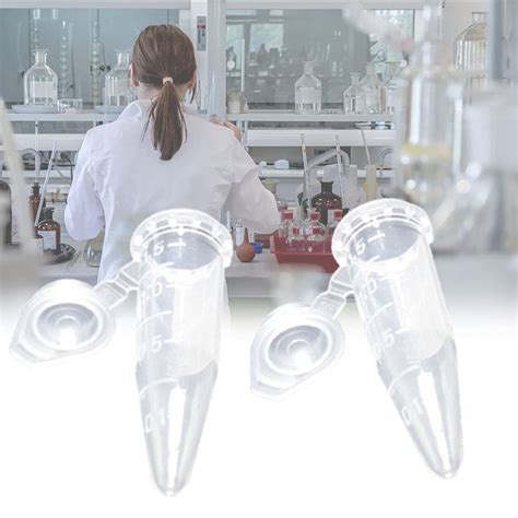 Iybqiu 100 Pieces Centrifuge Tubes Micro Test Tubes Laboratory