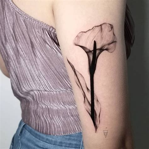 Calla Lily Flower Tattoo