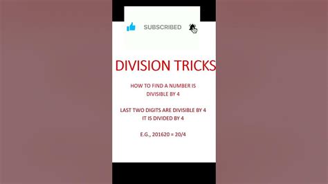Maths Division Tricks Long Number Division Shortcut In 2 Secs Youtube