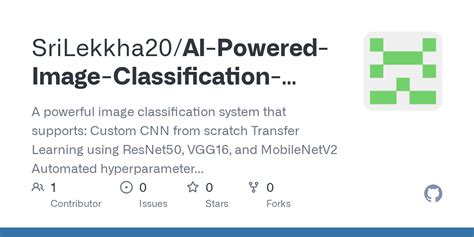 Github Srilekkha20ai Powered Image Classification Cnn Transfer