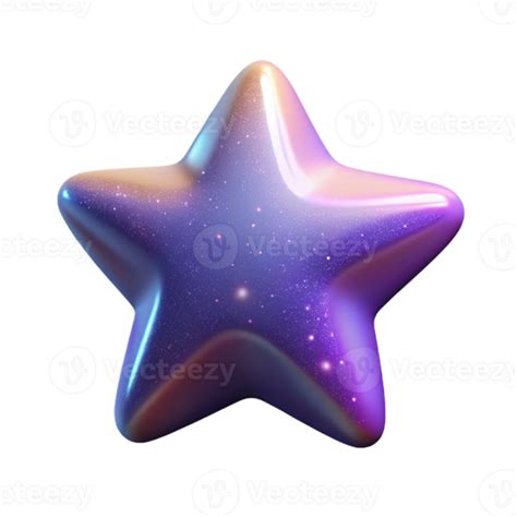 Serene Rustic Iridescent 3d Star Galaxy Illustration Genuine 56763781 Png