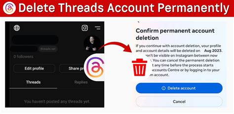 How To Delete Threads Account Permanently Deactive Remove Hide Android IOS