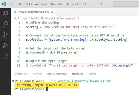 How To Get String Length In Bytes In Powershell