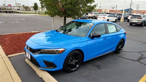 Test Drove A Civic Hatchback Sport 20 Manual Transmission Boost Blue
