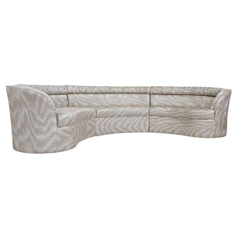 John Mascheroni Curved Sofa At 1stdibs 1980s Couch For Sale