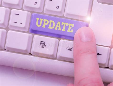 Handwriting Text Writing Update Concept Meaning By Adding New