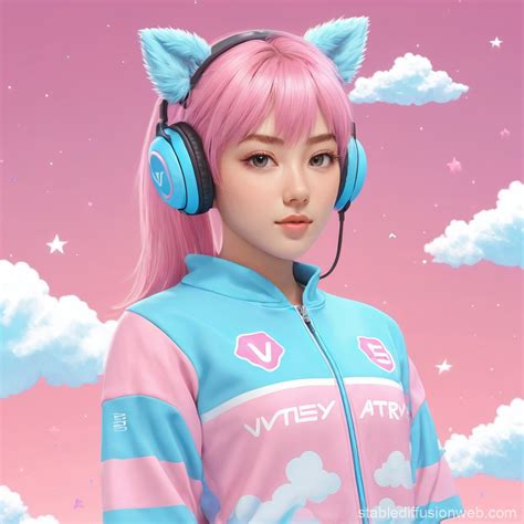 Cute Anime Vrchat Avatar Stable Diffusion Online