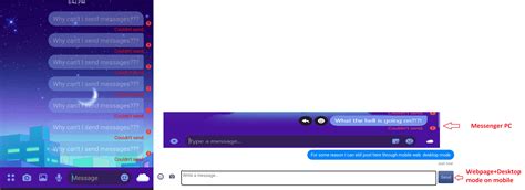 what is going on can t send messages in group chats on app or on web but can on web desktop