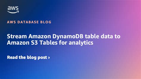Amazon Dynamodb Aws Database Blog