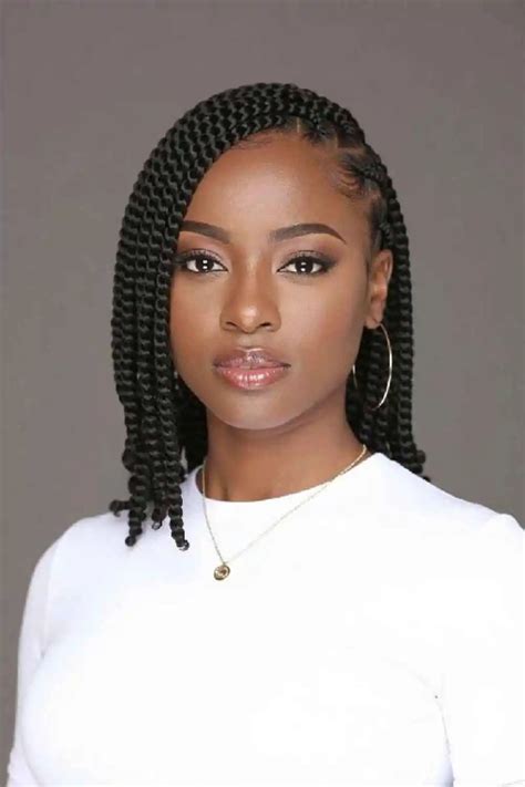 Tress Trendz In 2025 Short Hair Twist Styles Twist Hairstyles Twist Braid Hairstyles