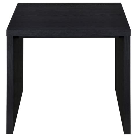 Knapp Engineered Wood Square Side End Table In Black By Coaster