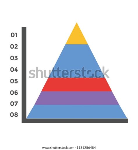 Triangle Shapes Graph Like Pyramid Depicting เวกเตอร์สต็อก ปลอดค่าลิขสิทธิ์ 1181286484