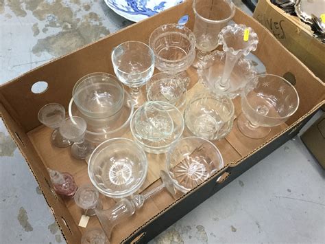 Lot 93 Two Boxes Of Assorted Glassware To Include
